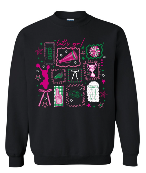 Texico Cheer Collage Crewneck – Branded Screen Printing & Embroidery